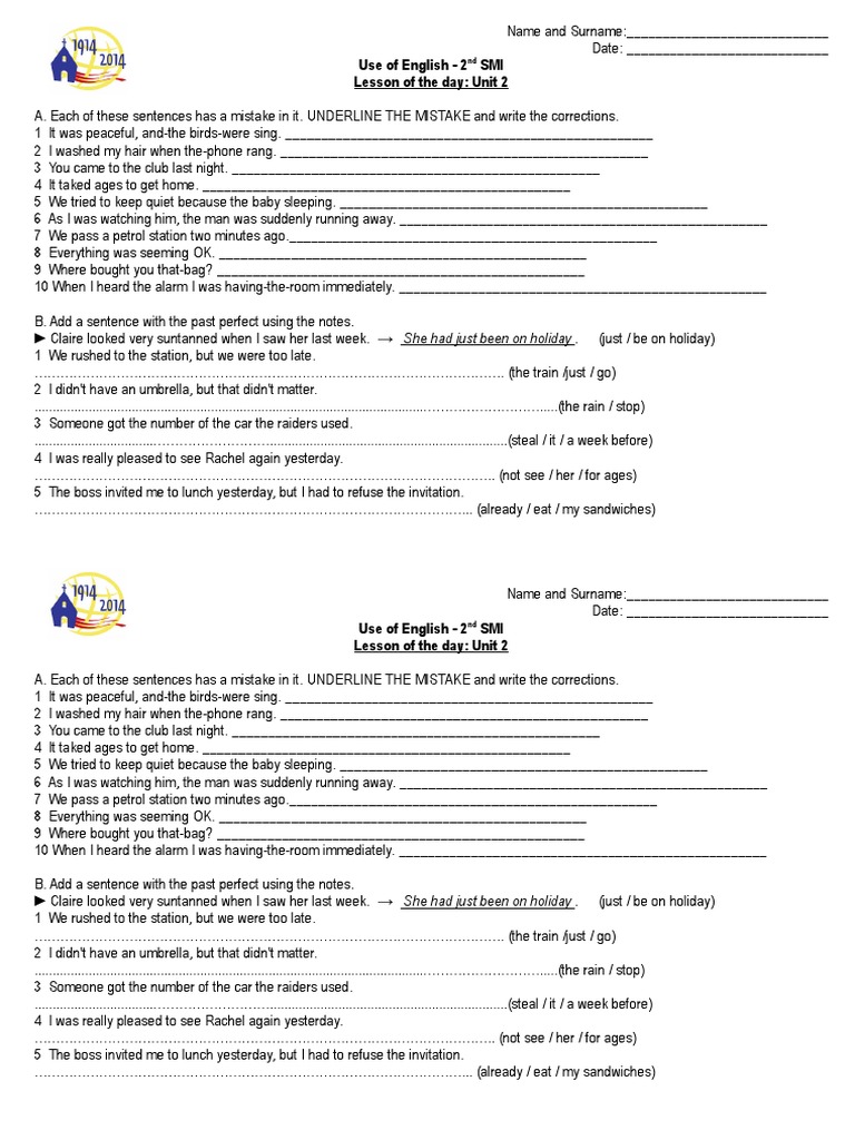 English Grammar Correction Exercises | PDF | Home & Garden