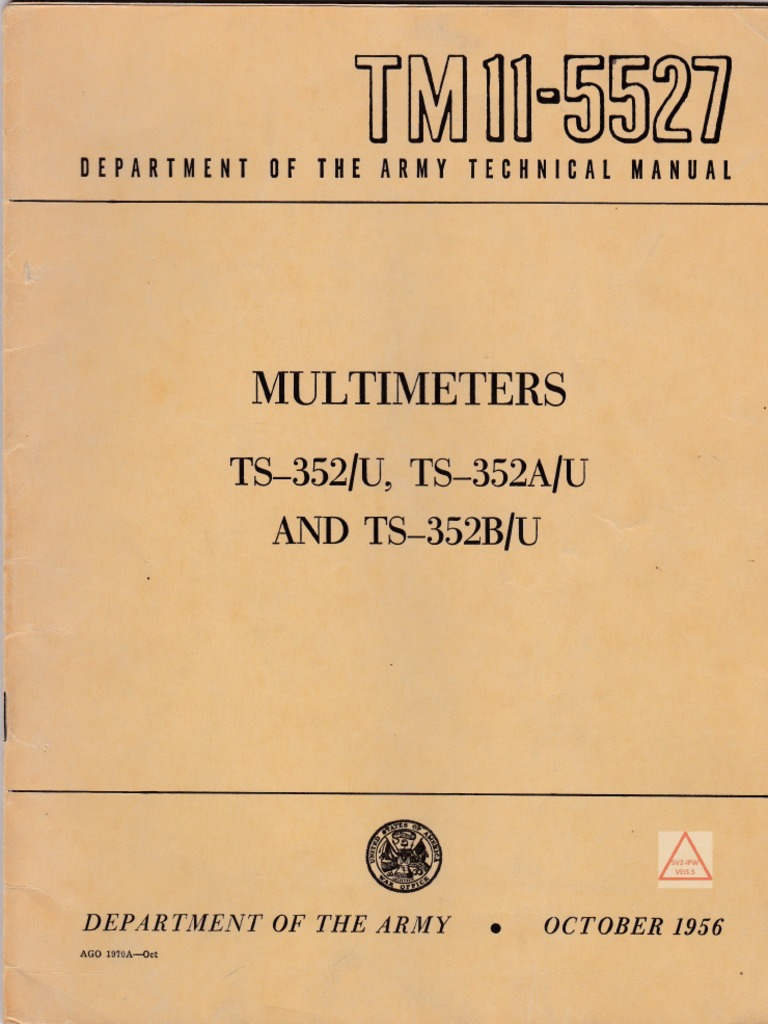 Multimeter TS-352 ... SERVICE MANUAL | PDF