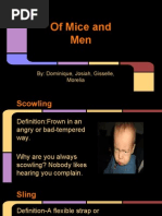 VOCABULARY: of Mice and Men: Word & Part of Speech Illustration or ...