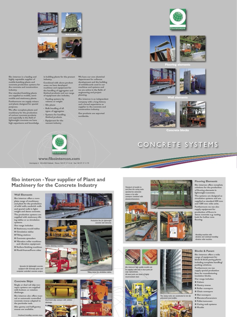 Fibo Intercon Brochure - Unknown | PDF | Precast Concrete | Concrete