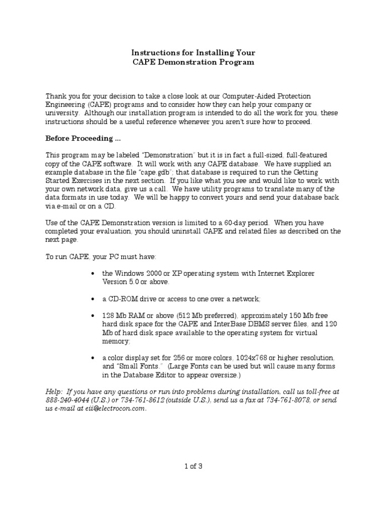 Install CAPE Demo | PDF | Databases | Operating System