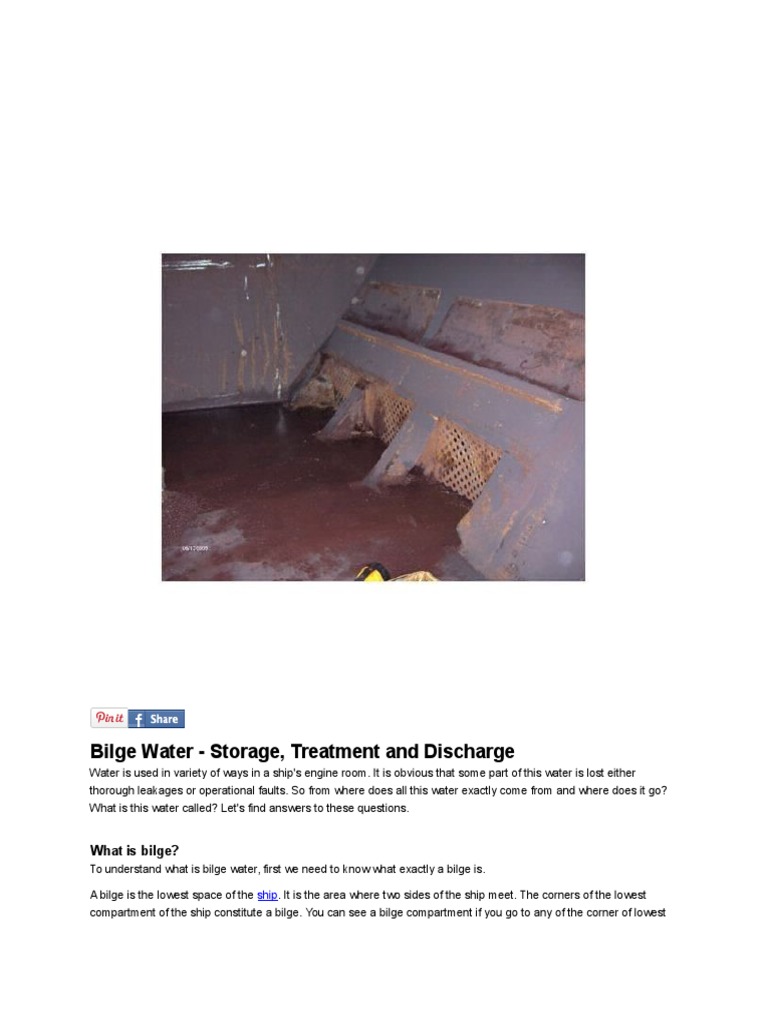 Bilge Water Systems.docx | Mechanical Engineering | Liquids