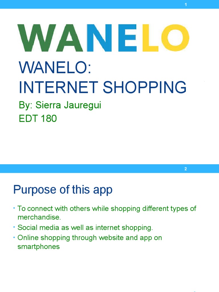 Wanelo: Internet Shopping: By: Sierra Jauregui EDT 180 | PDF | Social ...