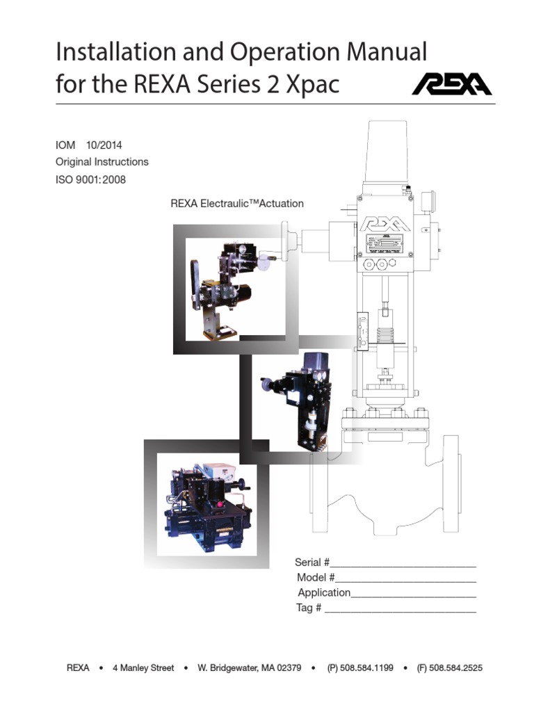 Rexa Manual x2 Iom 10-2014 | PDF | Actuator | Switch