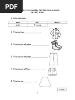 Year 2 English Monthly Test Paper | PDF | Teaching Methods & Materials