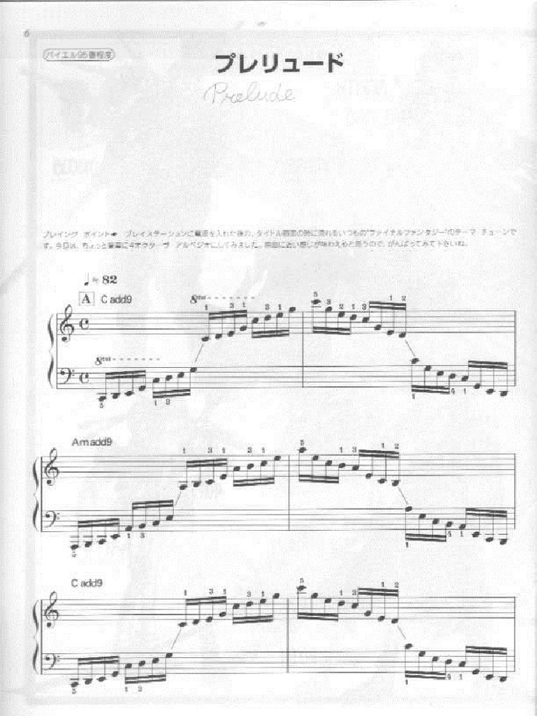 Final Fantasy VII Piano Sheet Musics | PDF