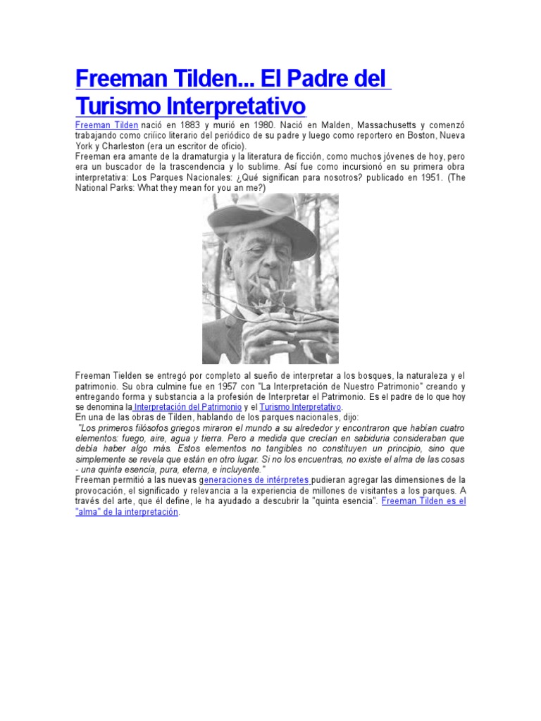 Freeman Tilden | PDF