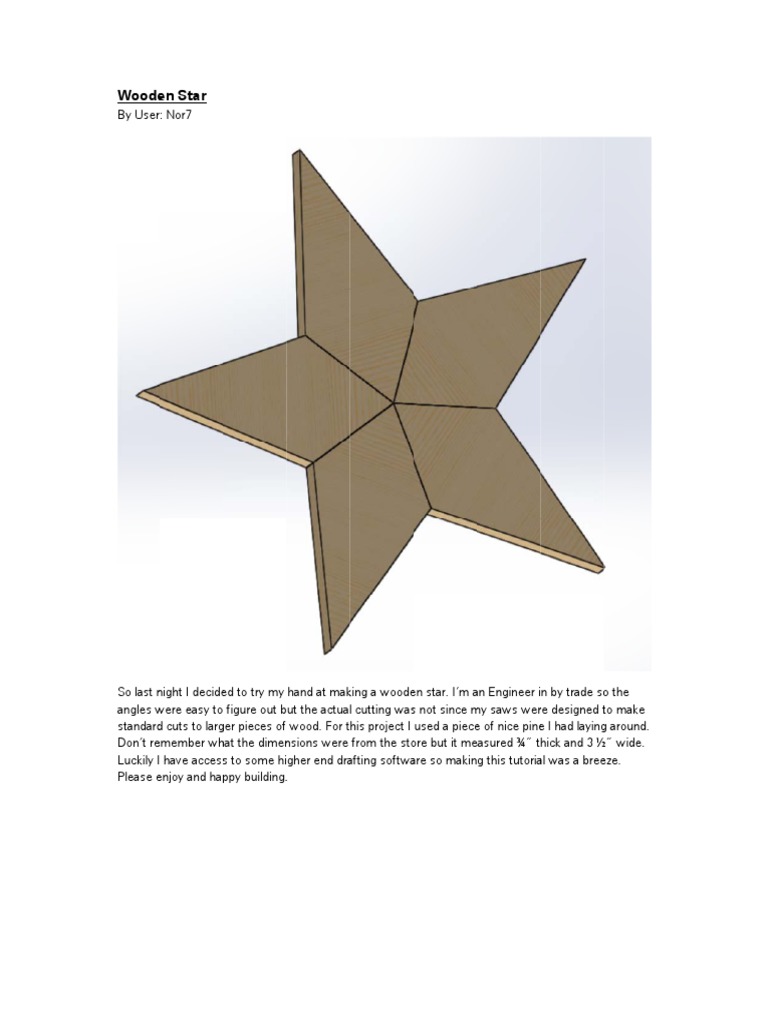DIY Wooden 5-Point Star Guide | PDF | Teaching Methods & Materials ...