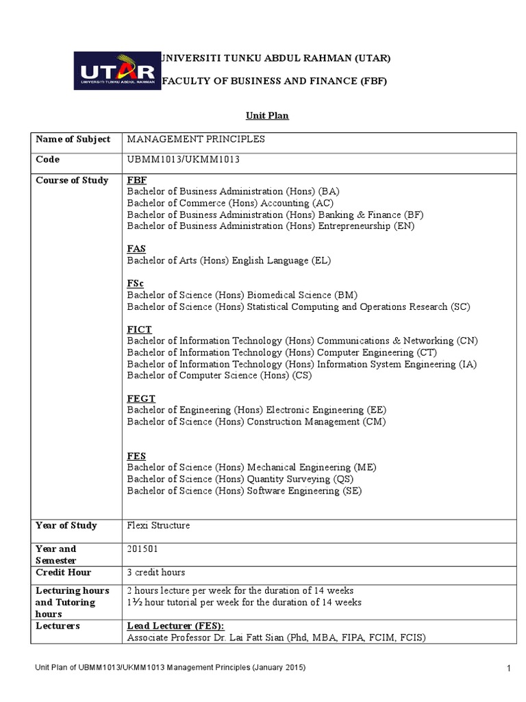 Unit Plan MP | PDF | Leadership | Learning Theory (Education)