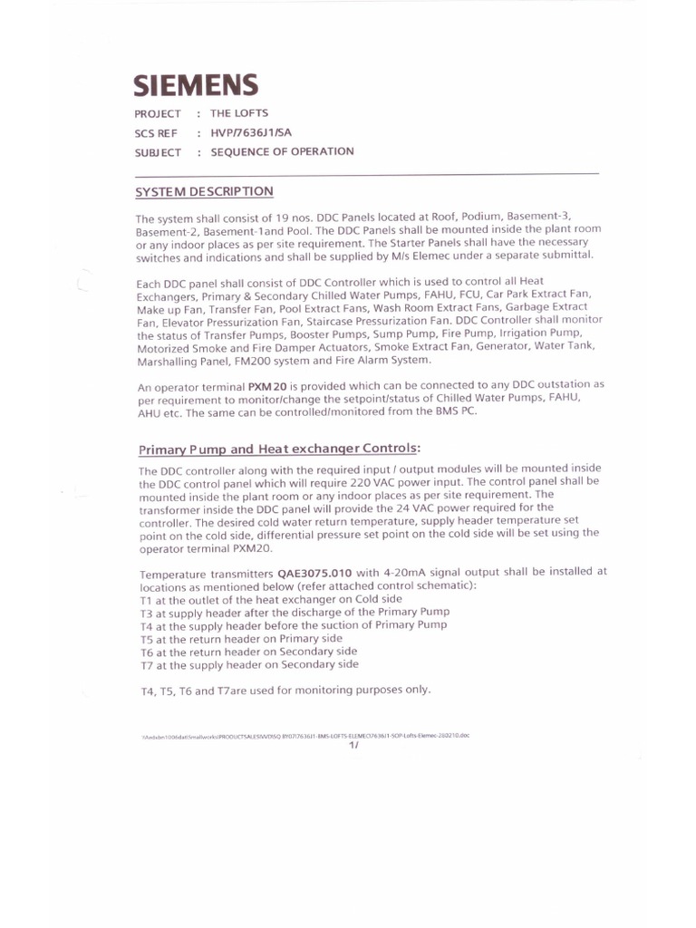 BMS Sequence of Operation | PDF