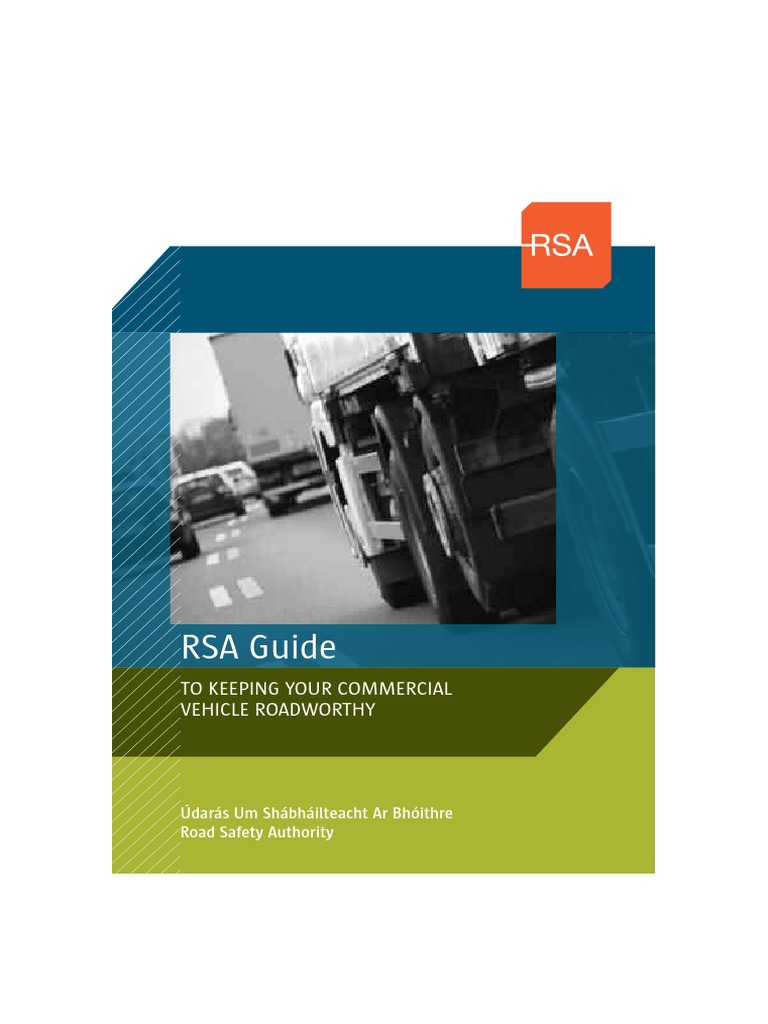 Guide To Keeping Your Commercial Vehicle Roadworthy | PDF | Vehicles ...