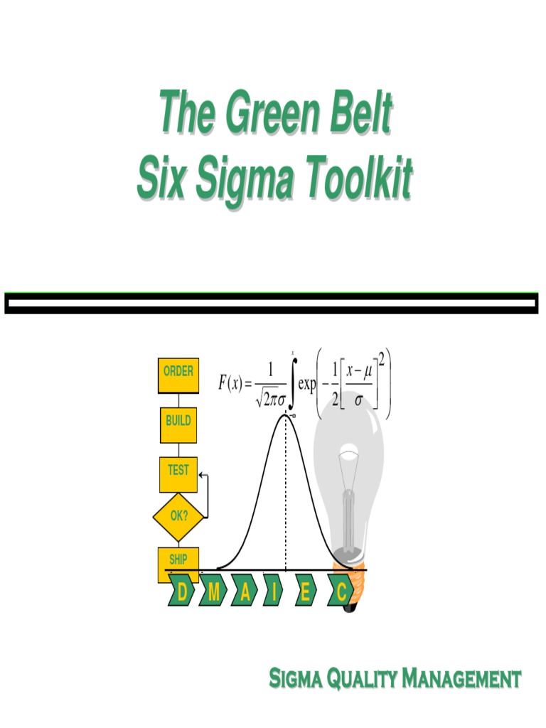 Green Belt Six Sigma Toolkit | PDF | Causality | Scientific Method