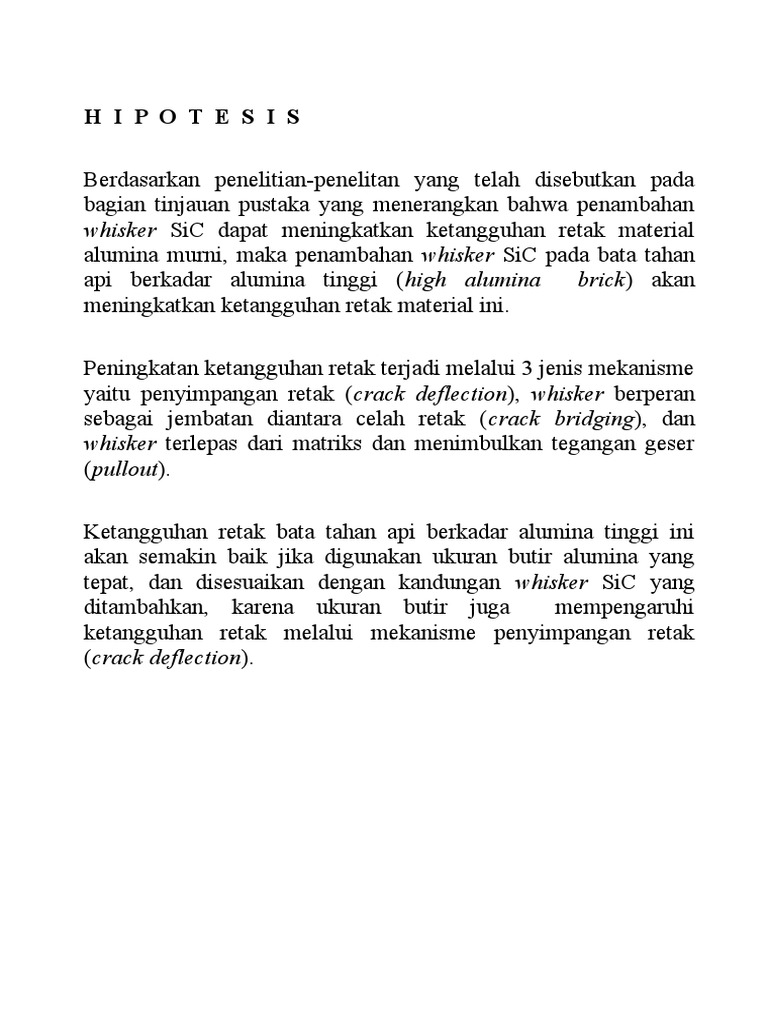 Contoh Hipotesis | PDF