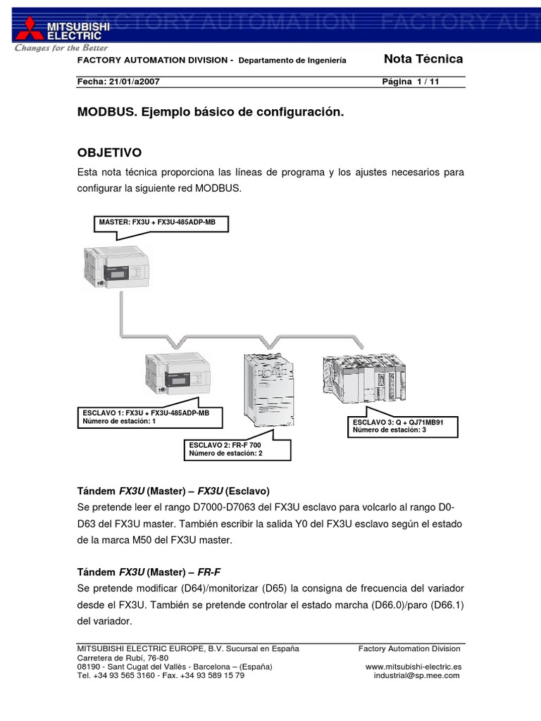 infoPLC Net FX3U MODBUS v2 | PDF | Estándares de telecomunicaciones | Telecomunicaciones