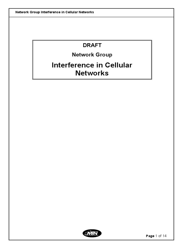 Interference in Cellular Networks | PDF | Cellular Network | Electromagnetic Interference