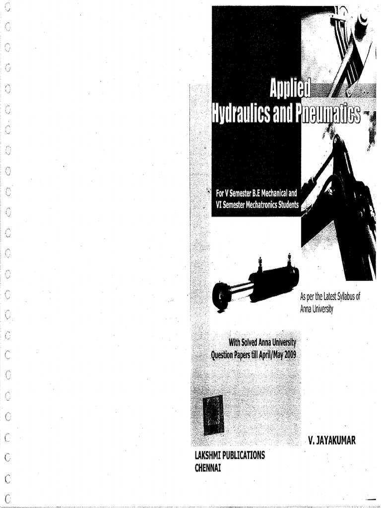 Applied Hydraulics and Pneumatics | PDF