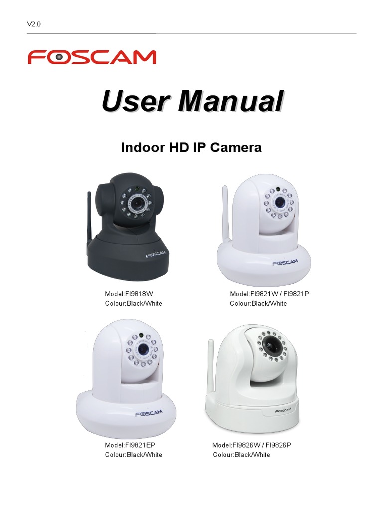 IP Camera User Manual For HD Indoor - English - V2.0 PDF | PDF