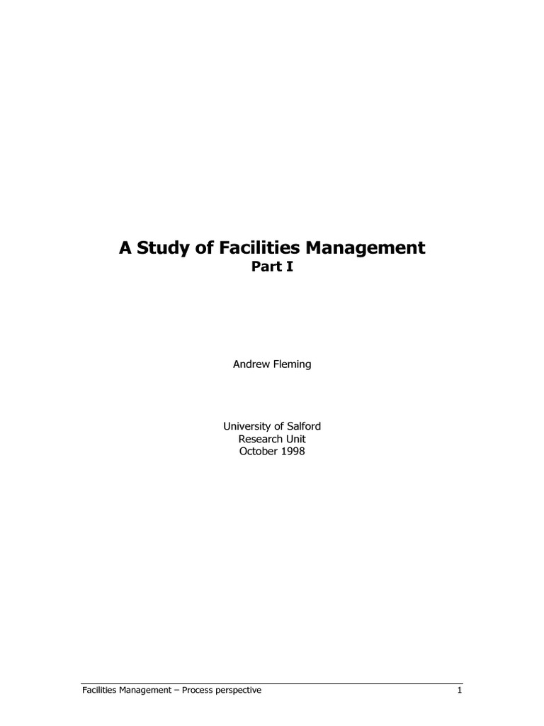 Facilities Management | PDF | Business