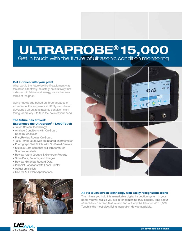 Ultrasonic Air Leak Systems UA Ultraprobe 15000 Brochure | PDF ...