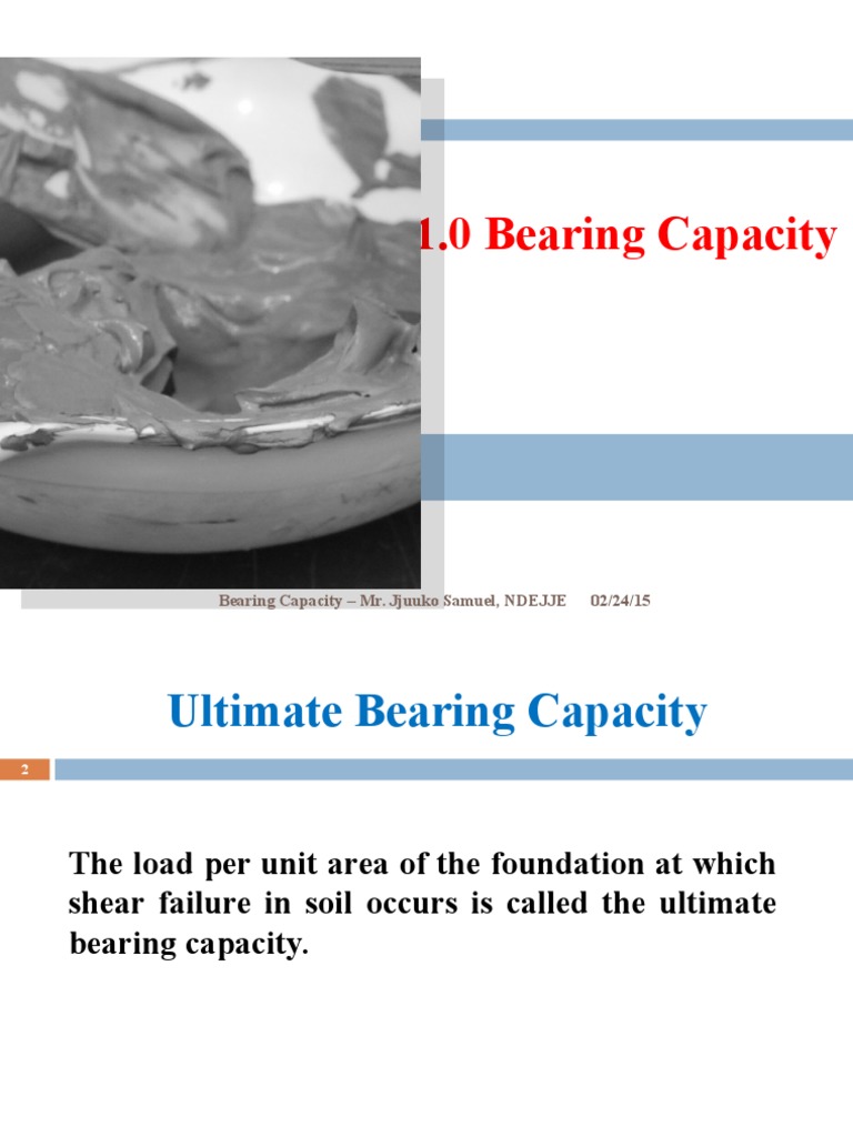 Soil Bearing Capacity Overview | PDF | Soil | Mechanical Engineering