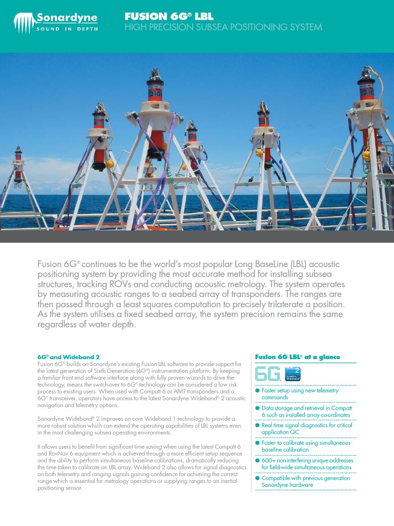 Sonardyne Fusion 6G Long BaseLine Acoustic Positioning System ...