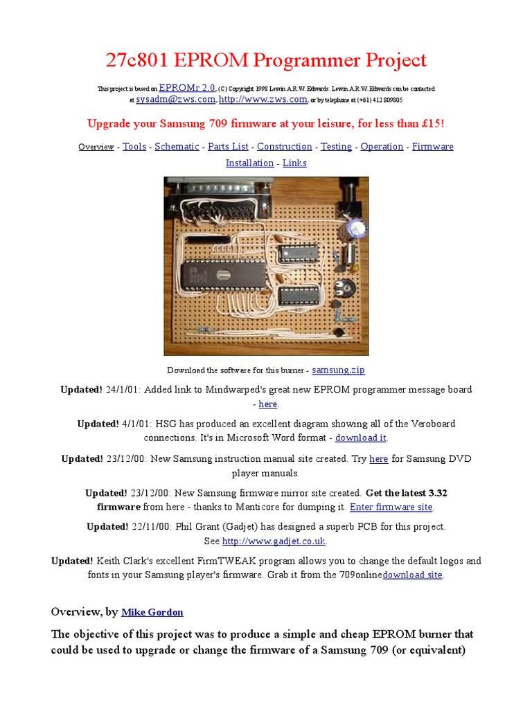 Eprom Burner - Odt | PDF | Electrical Connector | Resistor