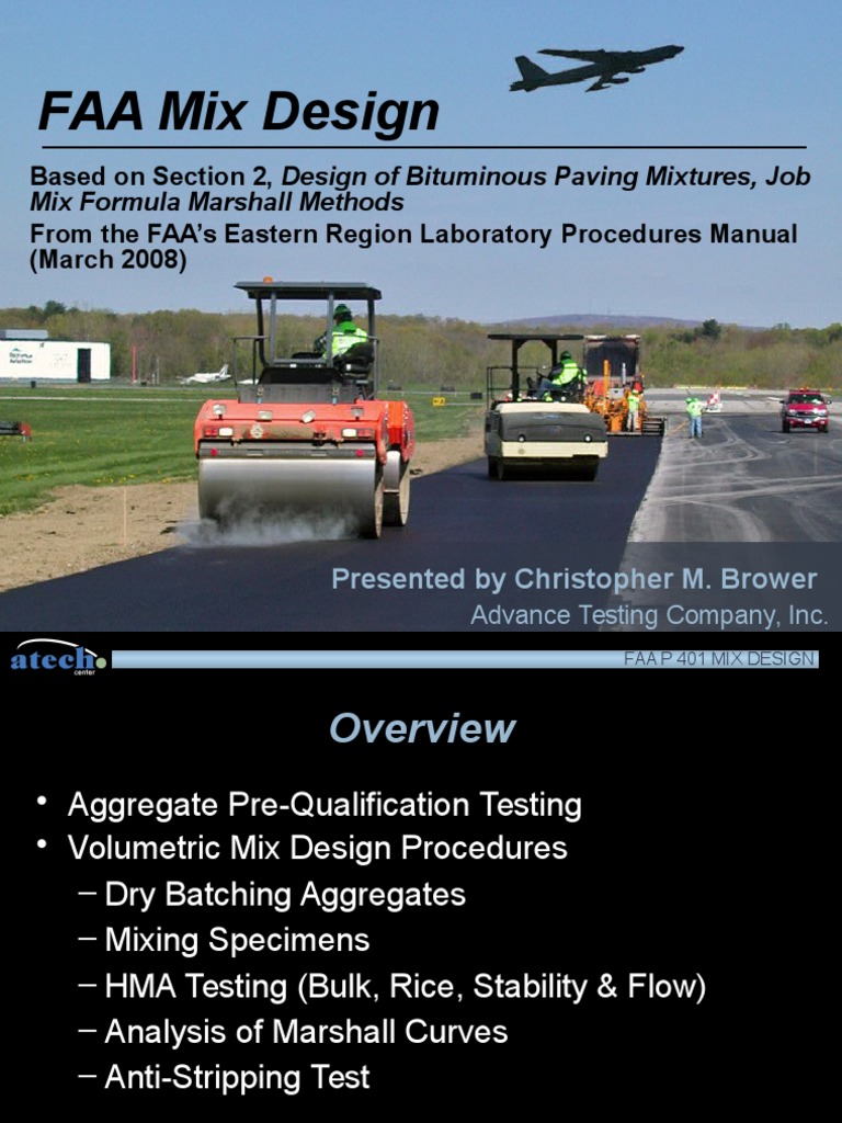FAA Asphalt Job Mix Formula Guide | PDF | Construction Aggregate | Density