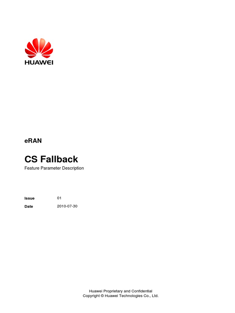 CS Fallback Feature Parameter Description (ERAN2.0 - 01) | PDF | Lte ...