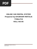 Online Car Rental System Project Report | PDF | Databases | Model–View ...