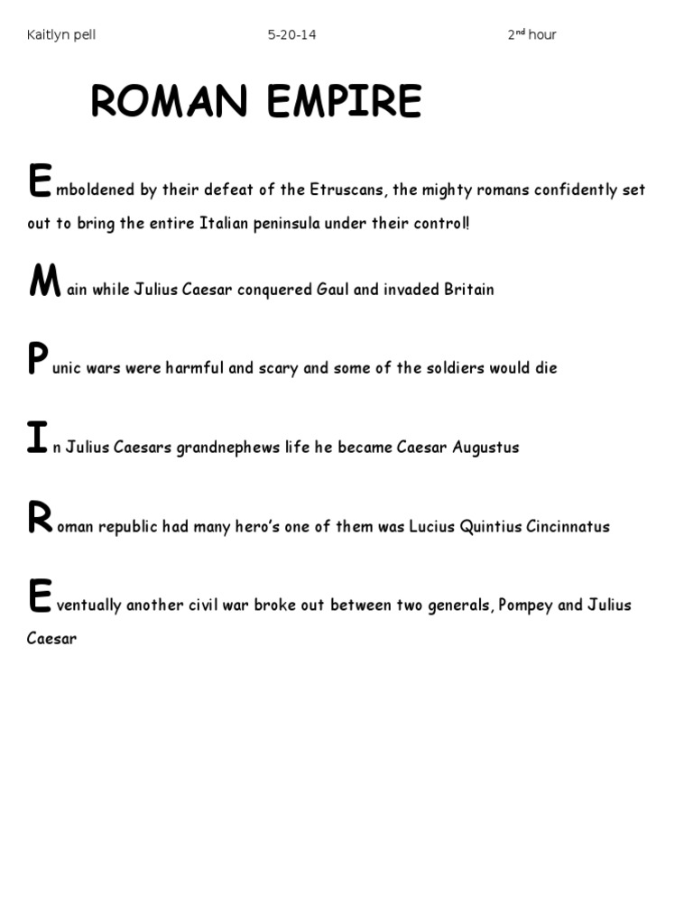 History Poem Empire | PDF