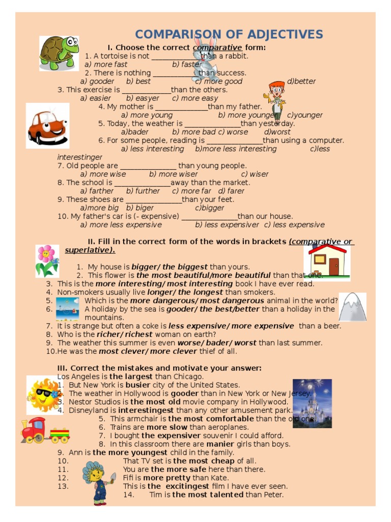 English Adjective Comparisons | PDF