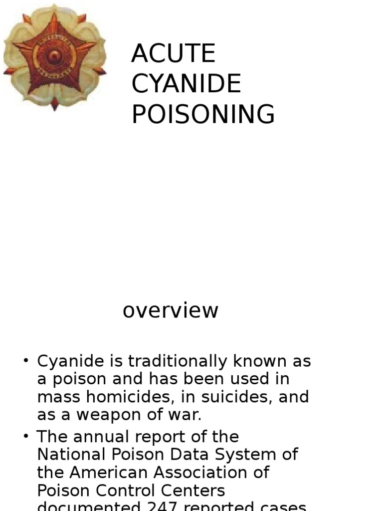 Acute Cyanide Poisoning | PDF | Cyanide | Adenosine Triphosphate