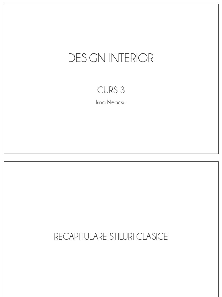 Curs 3 Design Interior | PDF