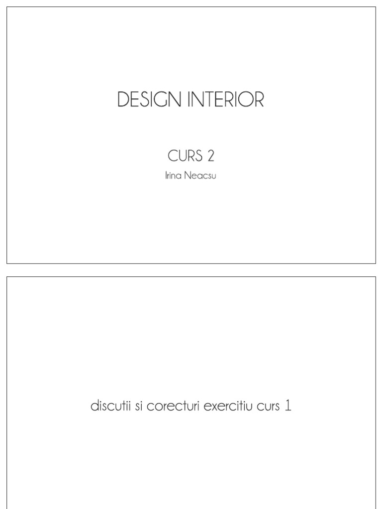 Curs 2 Design Interior | PDF
