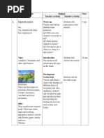 Landforms Lesson Plan | PDF | Mountains | Plateau