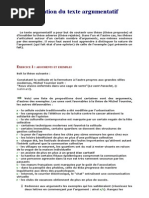 Plan D'un Texte Argumentatif | PDF | Argumentation | Critique