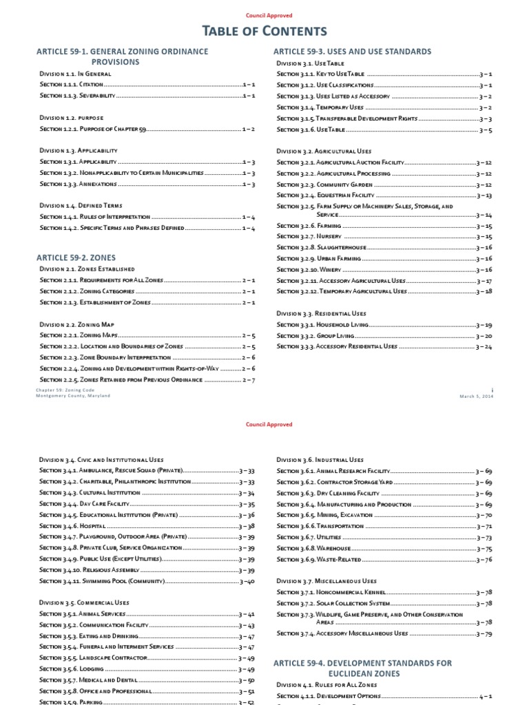 Article 59-1. General Zoning Ordinance Provisions Article 59-3. Uses ...