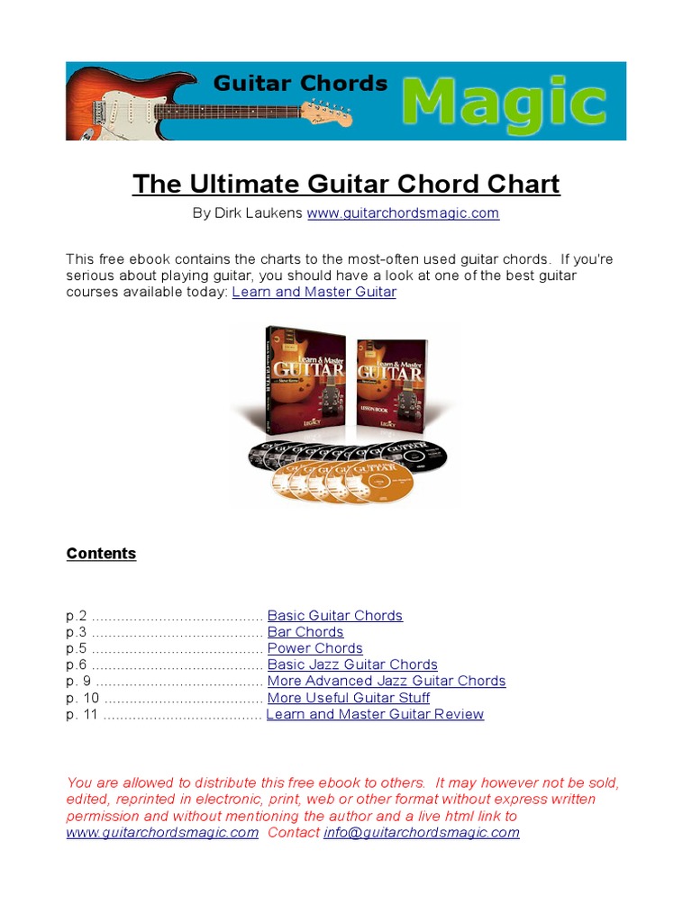 Ultimate Guitar Chord Chart | PDF | Guitars | Popular Music