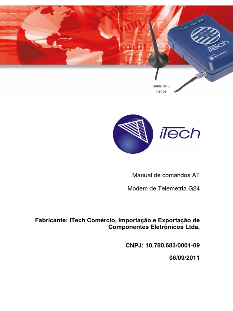 Manual Modem de Telemetria G24 ESP | PDF | Protocolo de Control de ...
