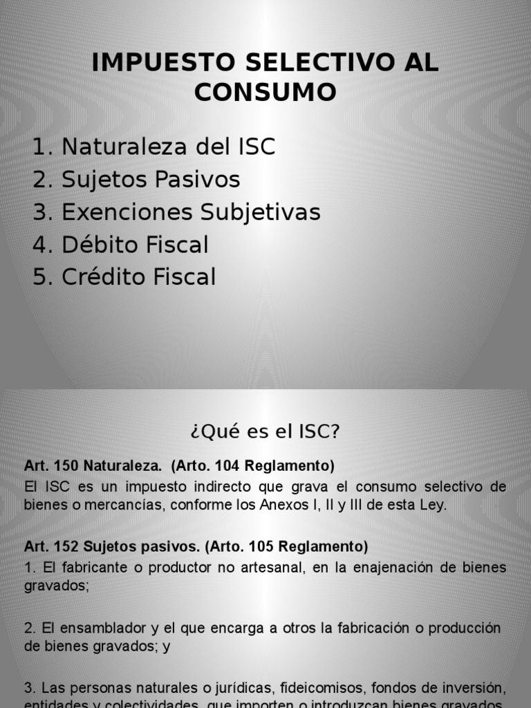 Que es el ISC | Impuestos | Gobierno