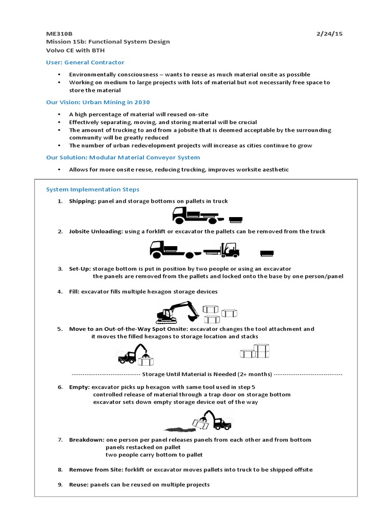 Functional B Handout | PDF | Pallet | Tools