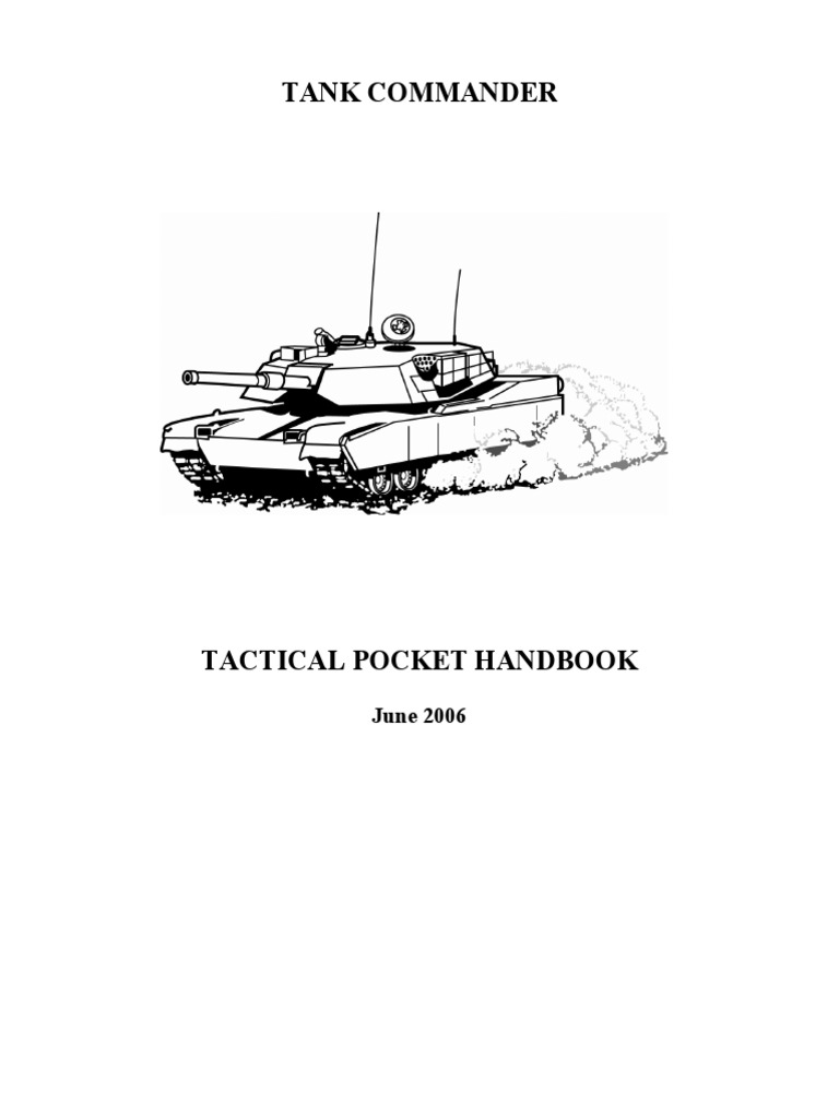 Tank Commander Tactical Handbook | PDF | Machine Gun | Cartridge (Firearms)
