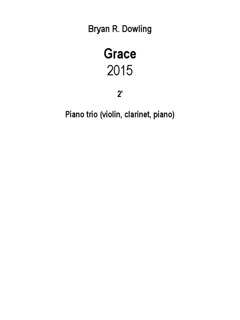 Grace: Bryan R. Dowling | PDF | Home & Garden