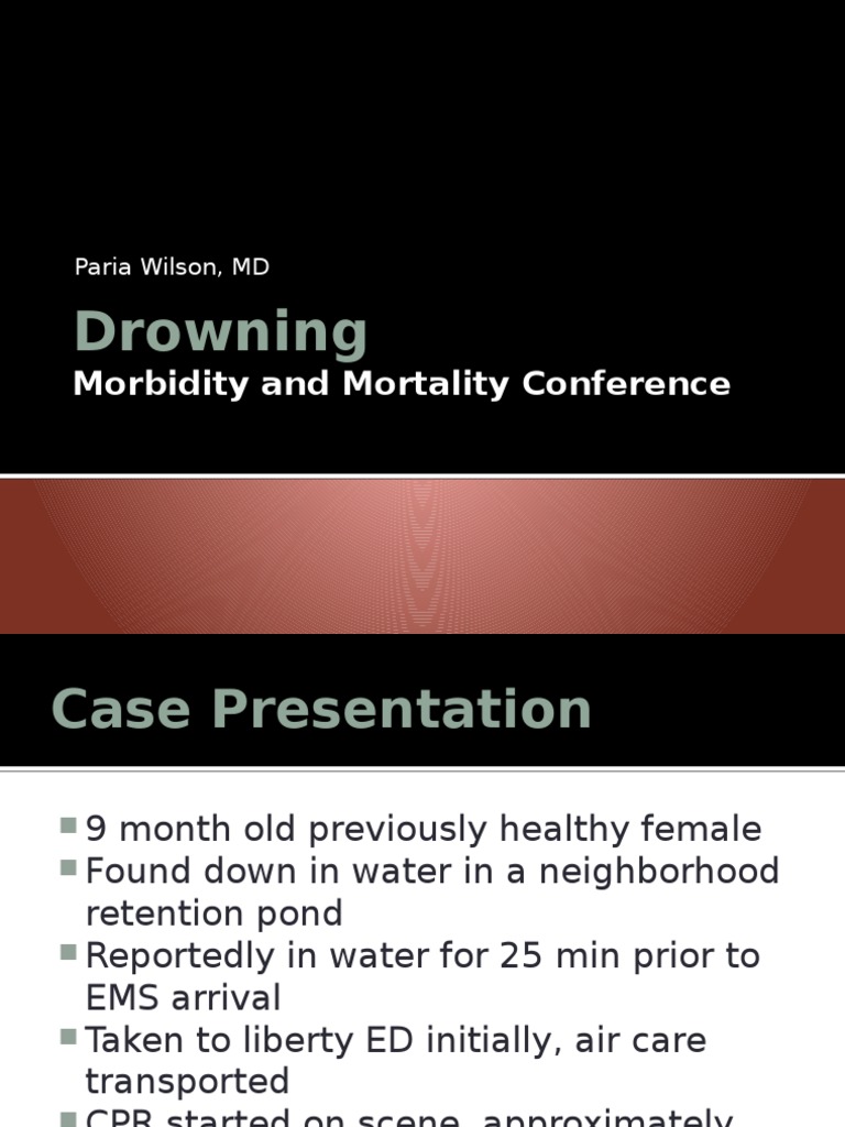 Pediatric Drowning Case Analysis | PDF | Science & Mathematics