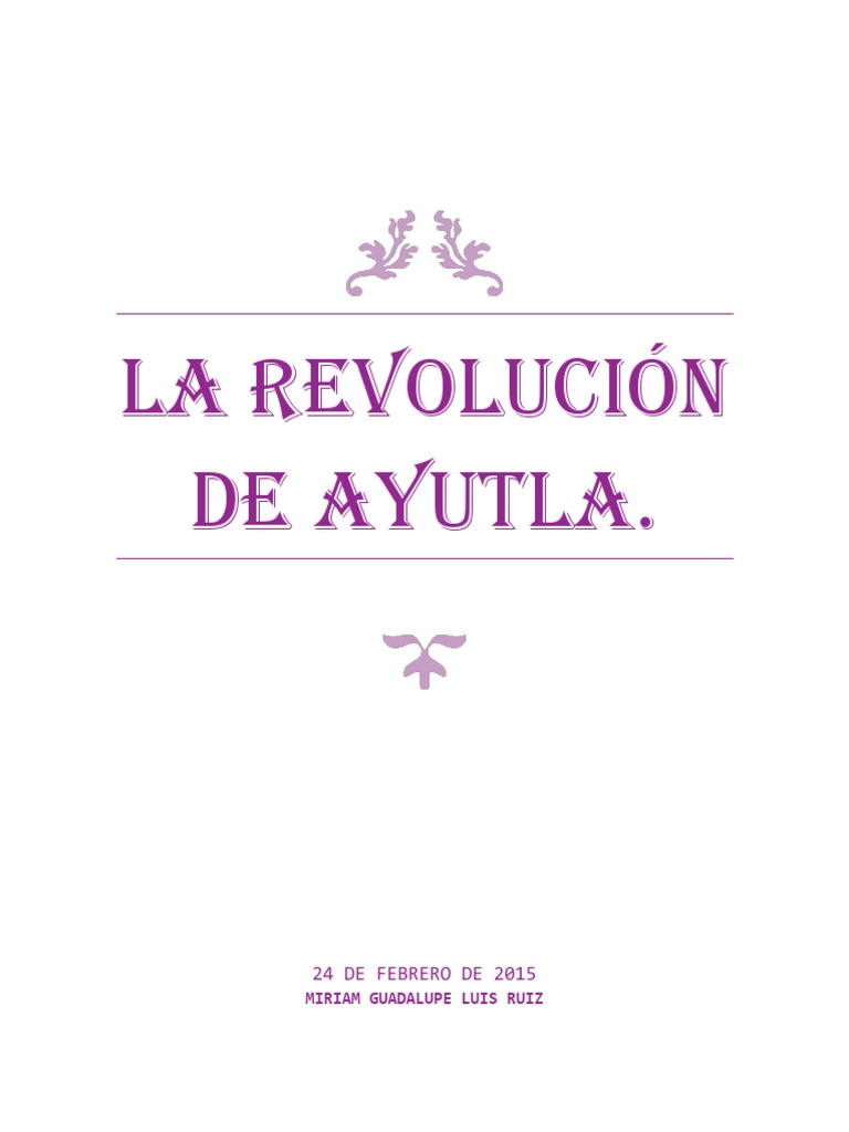 Revolución de Ayutla: Fin de Santa Anna | PDF | México | Gobierno