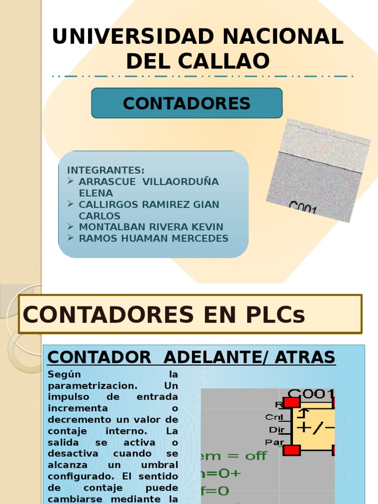 Contadores en PLC: Funcionamiento y Aplicaciones | PDF