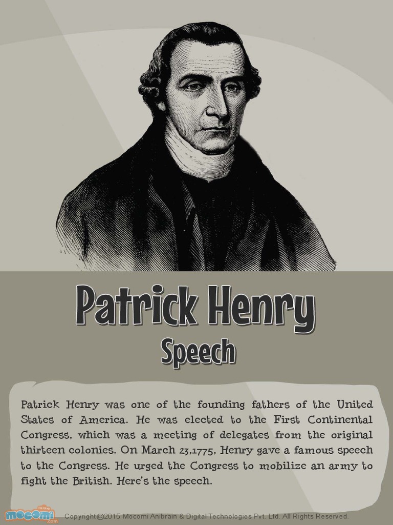 Patrick Henry's Liberty or Death Speech | PDF | Founding Fathers Of The ...