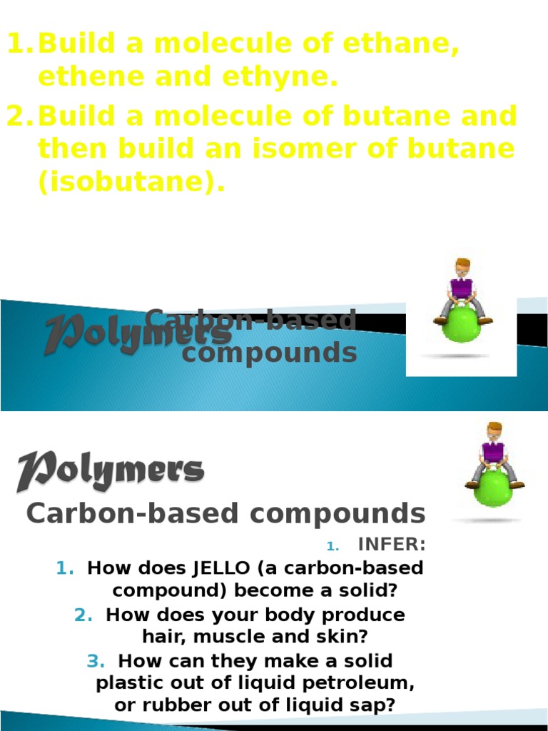 1.build A Molecule of Ethane, Ethene and Ethyne. 2.build A Molecule of ...