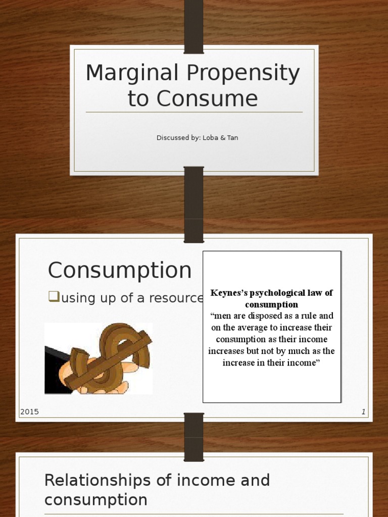 Marginal Propensity To Consume | PDF