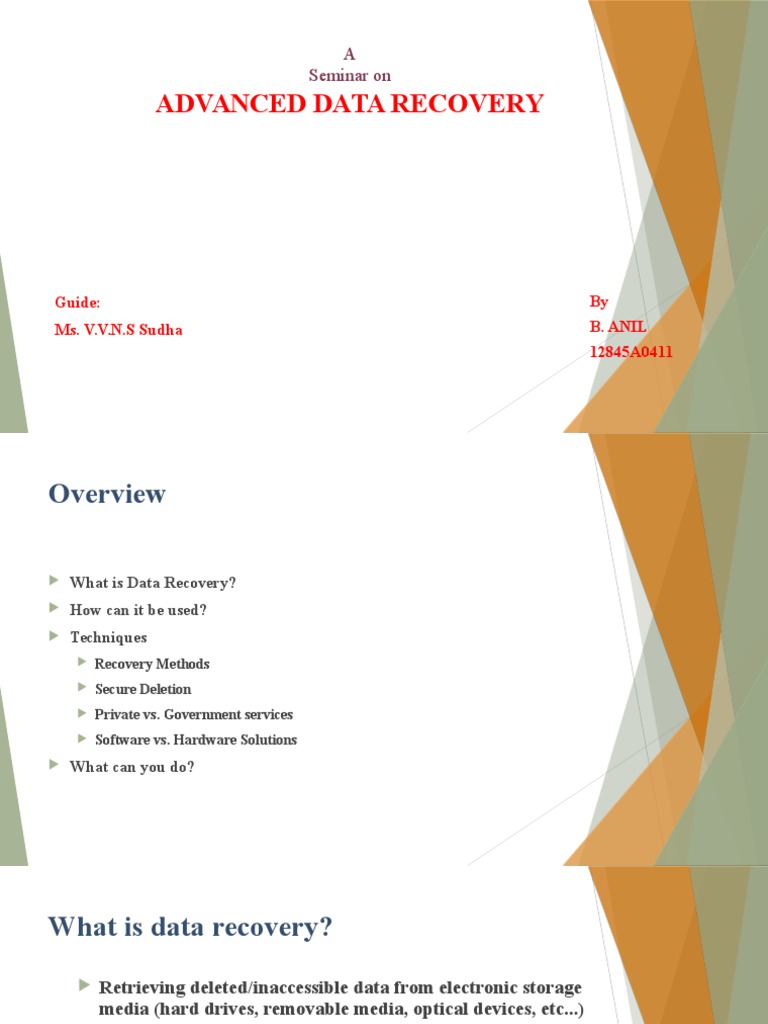 Advanced Data Recovery | Download Free PDF | Computing | Computer Data